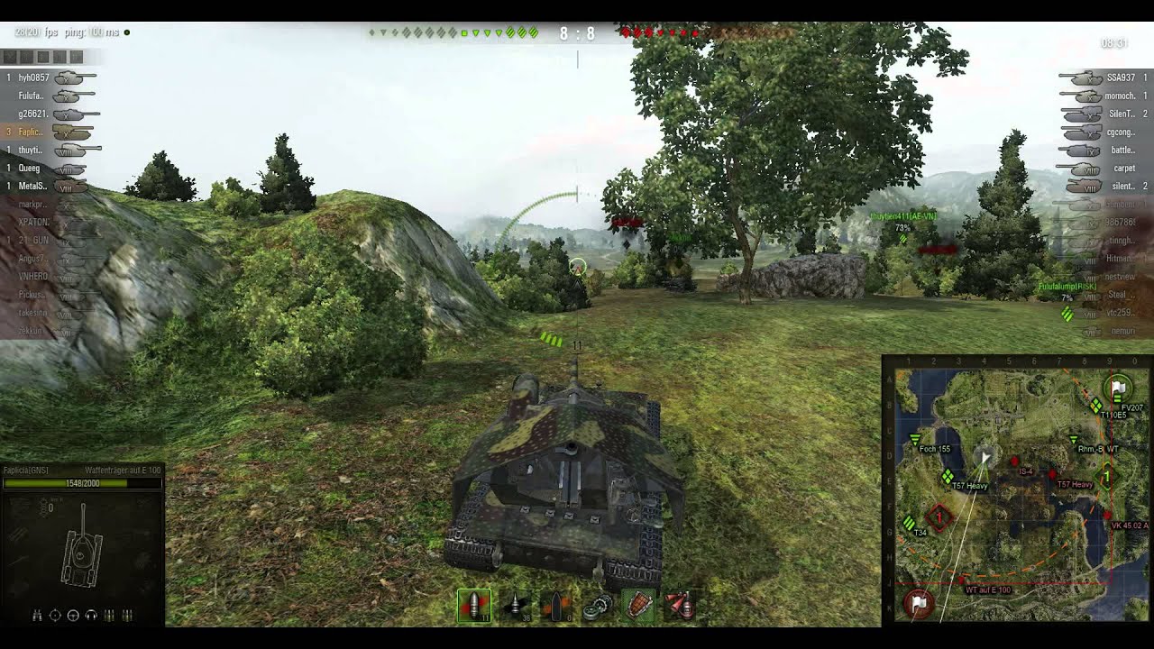 [World of tanks] 6/14/2014 Tank destroys WTE 100 with ver 9.1 - YouTube