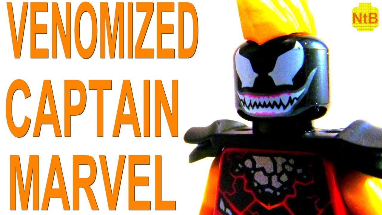 LEGO VENOMIZED CAPTAIN MARVEL custom minifigure showcase! - YouTube