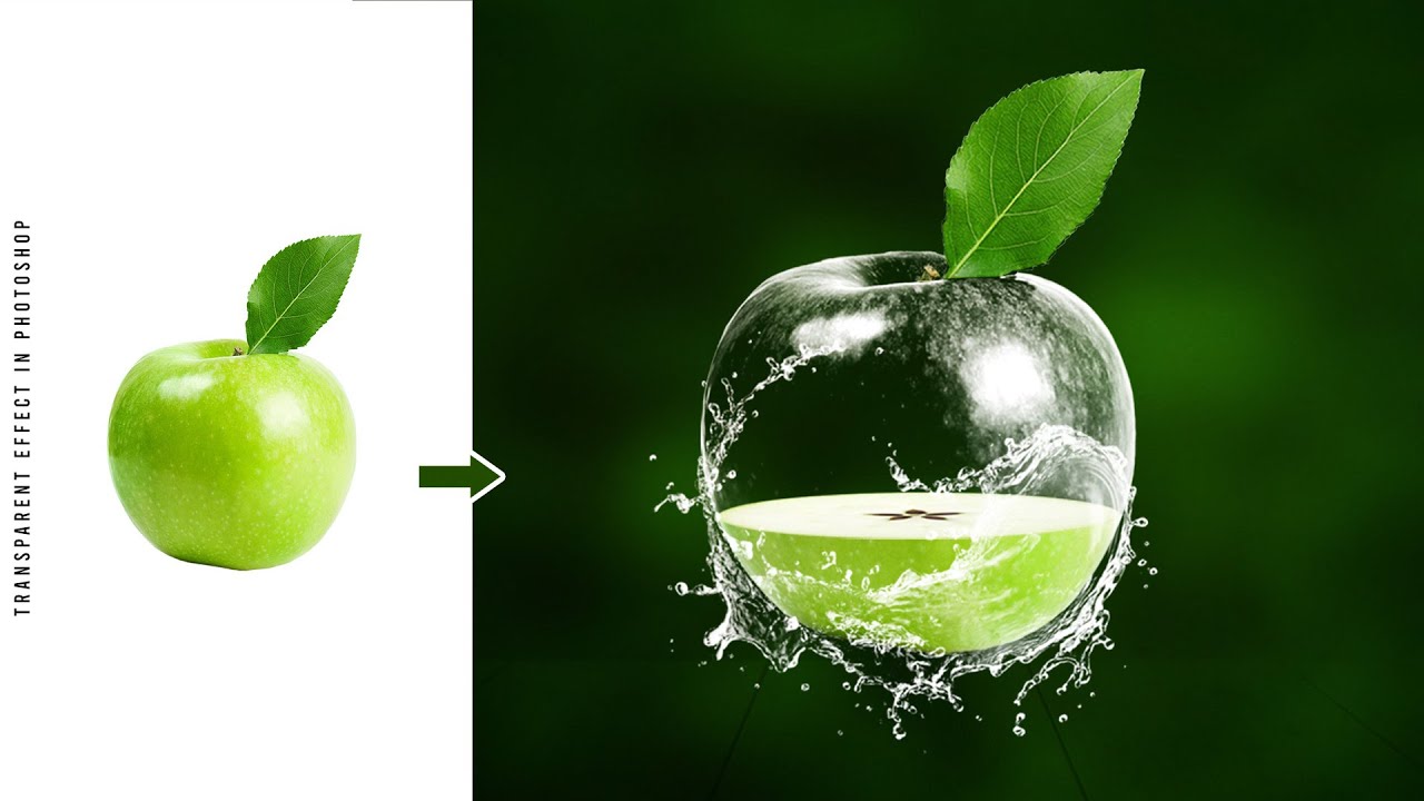 Transparent Effect in Photoshop | Transparent Apple Manipulation 2023 ...