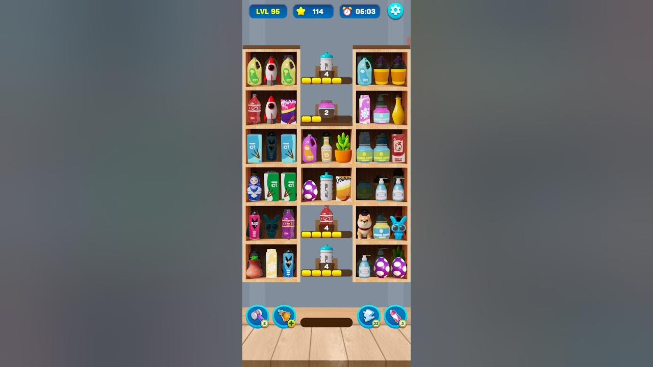 Stuff Sort - Sorting Master Level 95 Gameplay Walkthrough Android IOS - YouTube