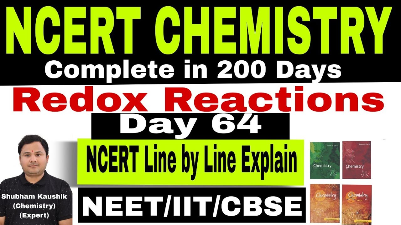 Redox Reaction Part 1 NCERT line by Line First Step Series for NEET,IIT ...