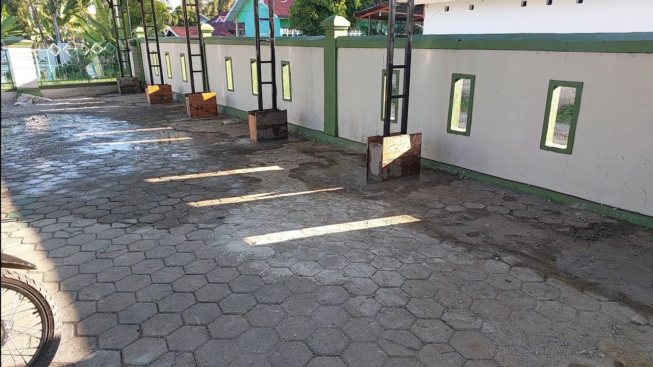 cara membuat sepatu tiang besi parkiran - YouTube