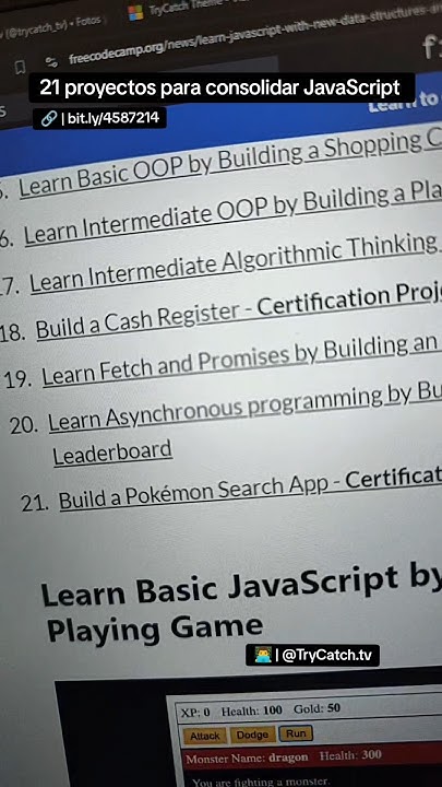 21 proyectos para consolidar JavaScript - YouTube