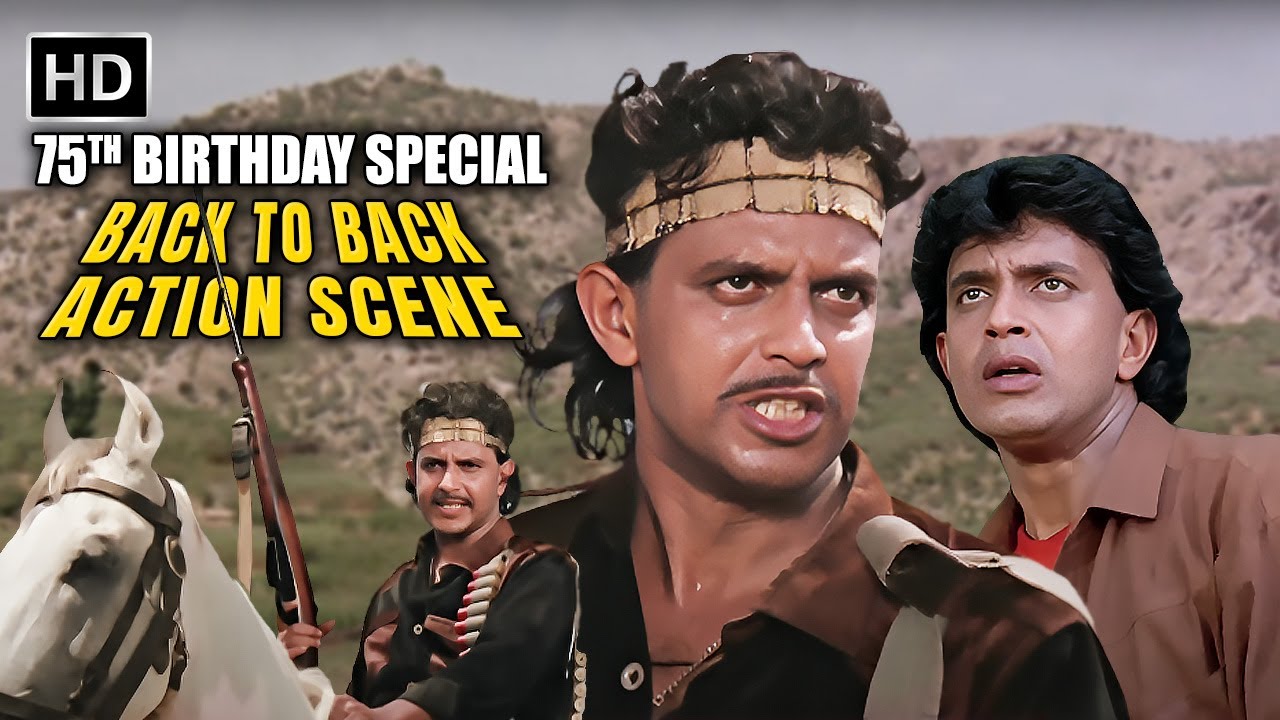 75वें जन्मदिन पर देखिए Mithun Da के जबरदस्त ACTION Scenes | Mithun ...
