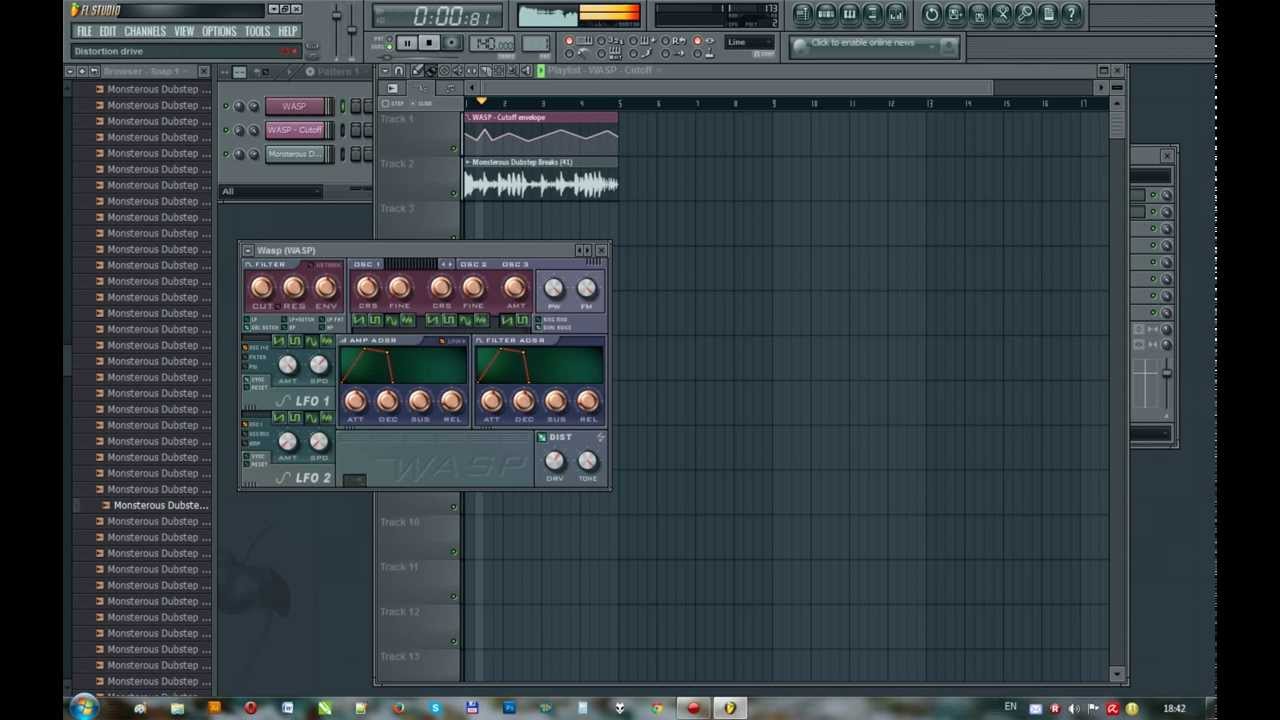 FL studio tutorials: How to bass - WASP - YouTube