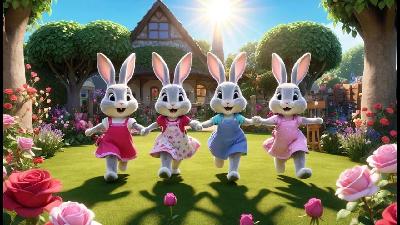 Rosie Rabbit Garden Ring Dance | Fun Nursery Rhyme for Kids | Playful ...