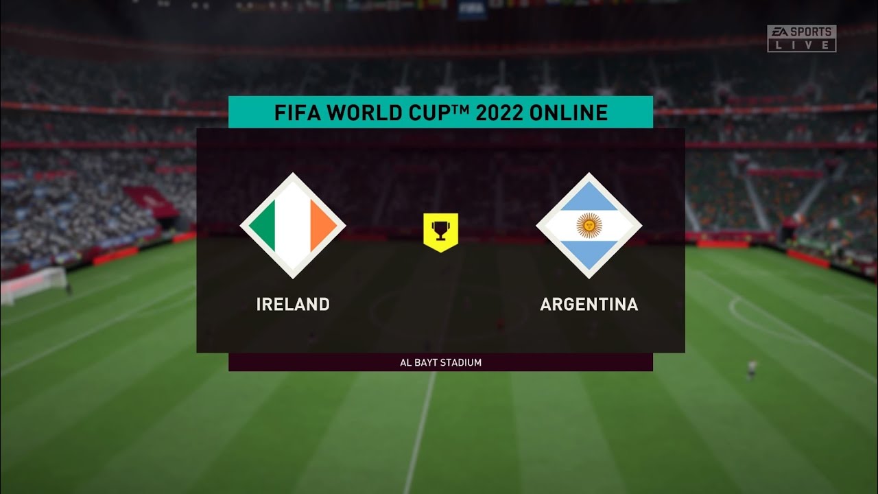 Argentina vs Rep. Ireland | Fifa 23 - Fifa world cup 2022 Online - YouTube