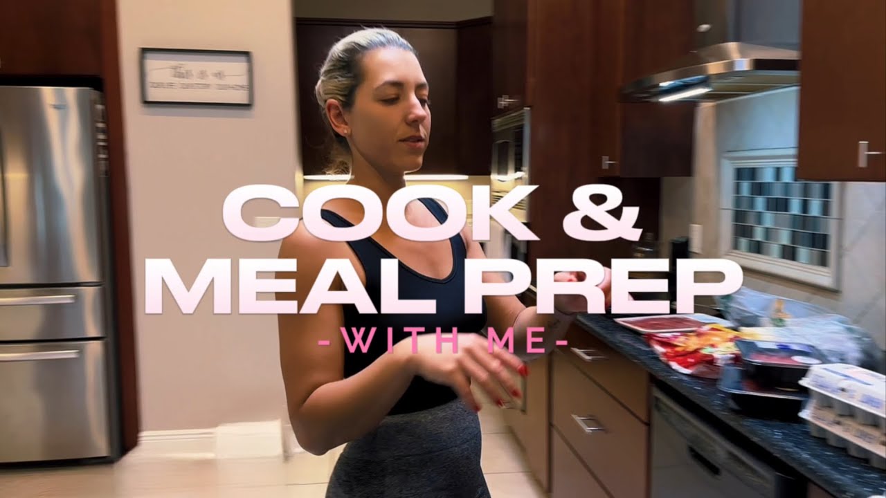 COOK & MEAL PREP WITH ME!! - YouTube