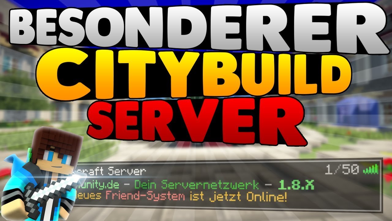 BESONDERER CITYBUILD SERVER MIT EIGENEN FEATURES | MINECRAFT SERVER ...