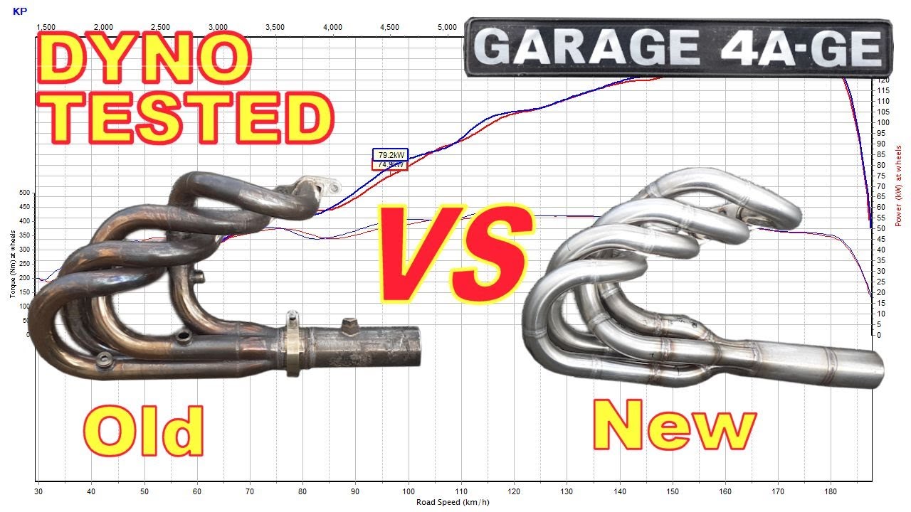 Dyno testing headers - gold 4age - YouTube