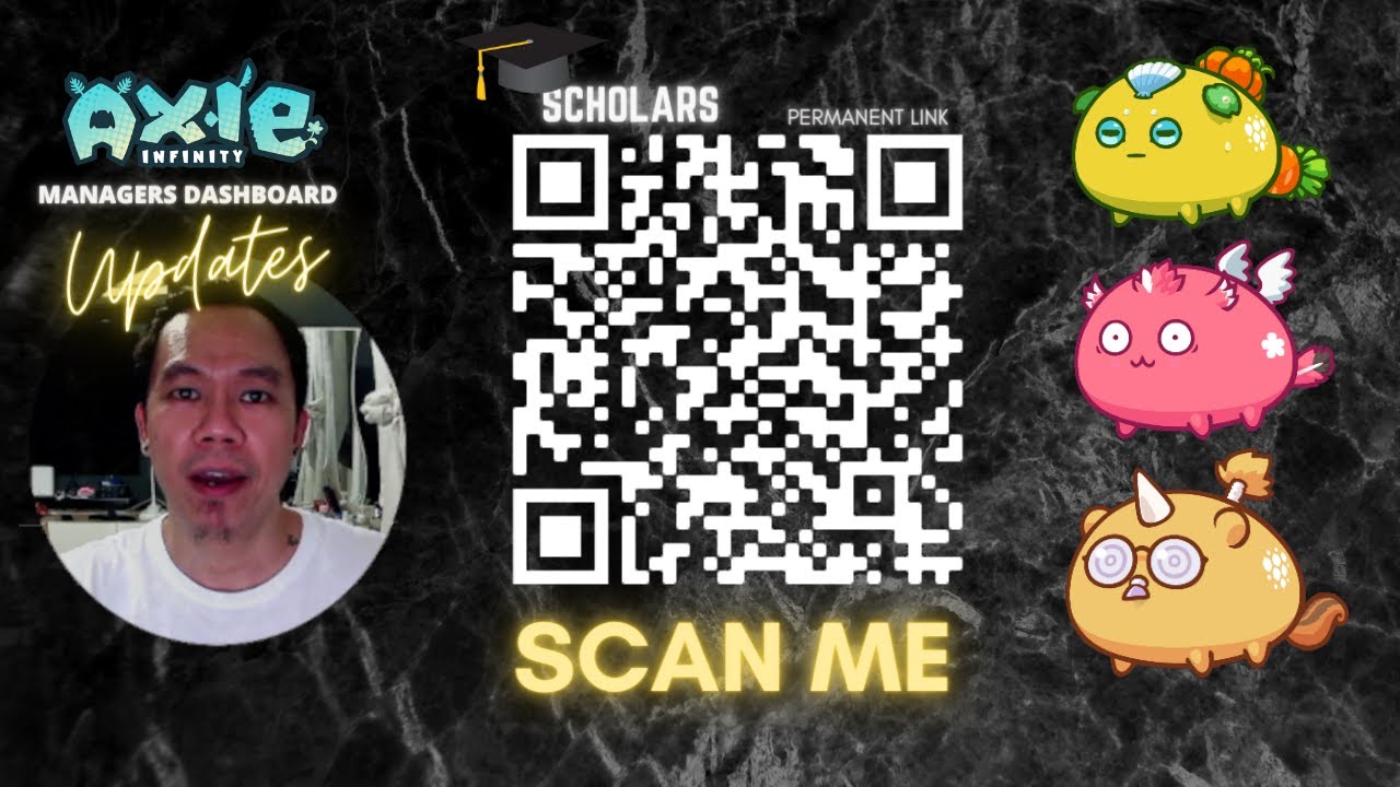 AXIE Infinity Scholars QR Code Generator - YouTube