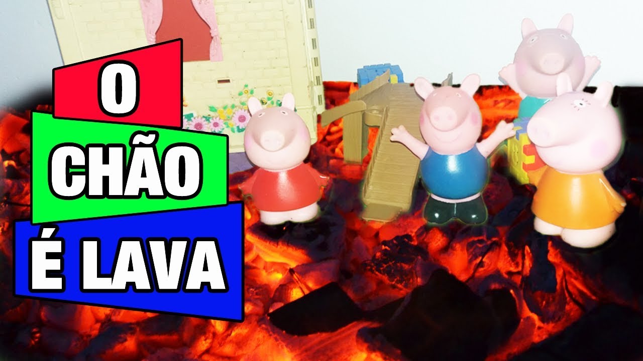 Peppa Pig e George Pig o Chão é Lava Histórinhas | Irmãos Santi - YouTube