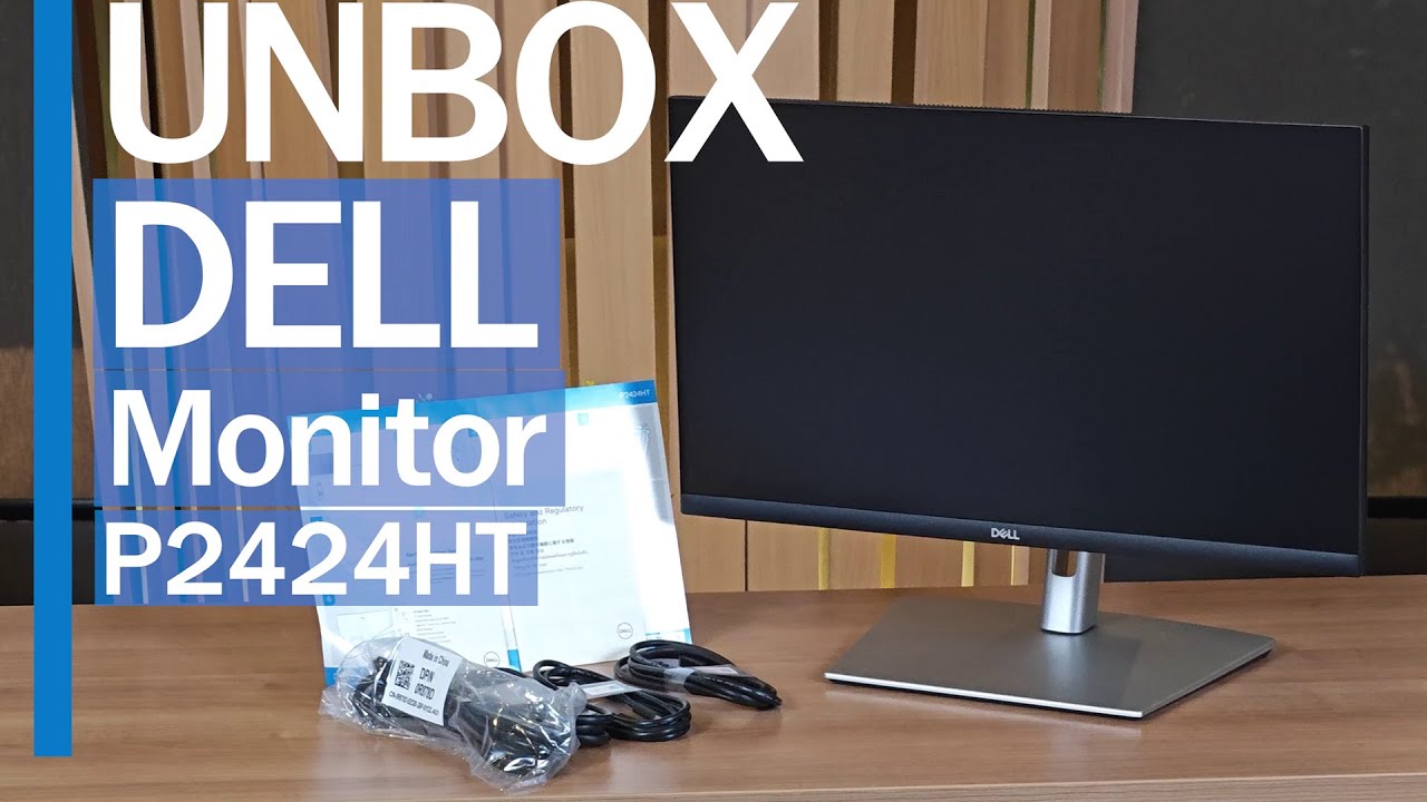 แกะกล่อง DELL Monitor P2424HT Unbox - YouTube