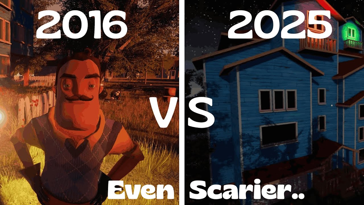 My Hello Neighbor Remake Vs Hn Pre-Alpha - YouTube