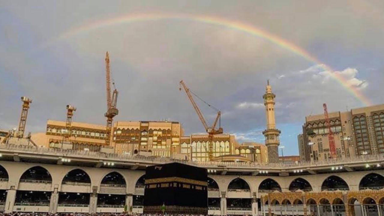 MAKKAH - Cloudy Weather |Awesome Kabah View During Tawaf |Azan Makkah ...