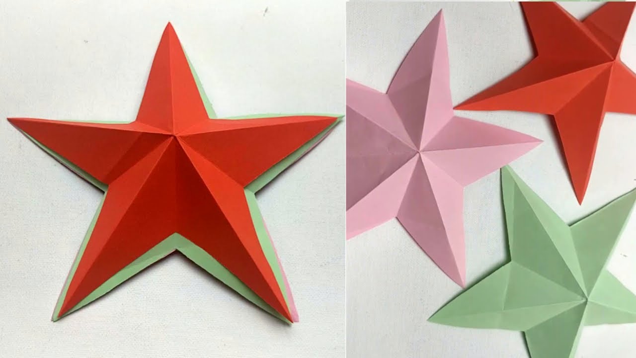 Five Pointed Star - 5 Point Paper Stars - Simple 5 Point Paper Star ...