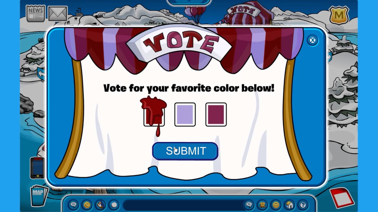 Club Penguin ReWritten - Color Election! - YouTube