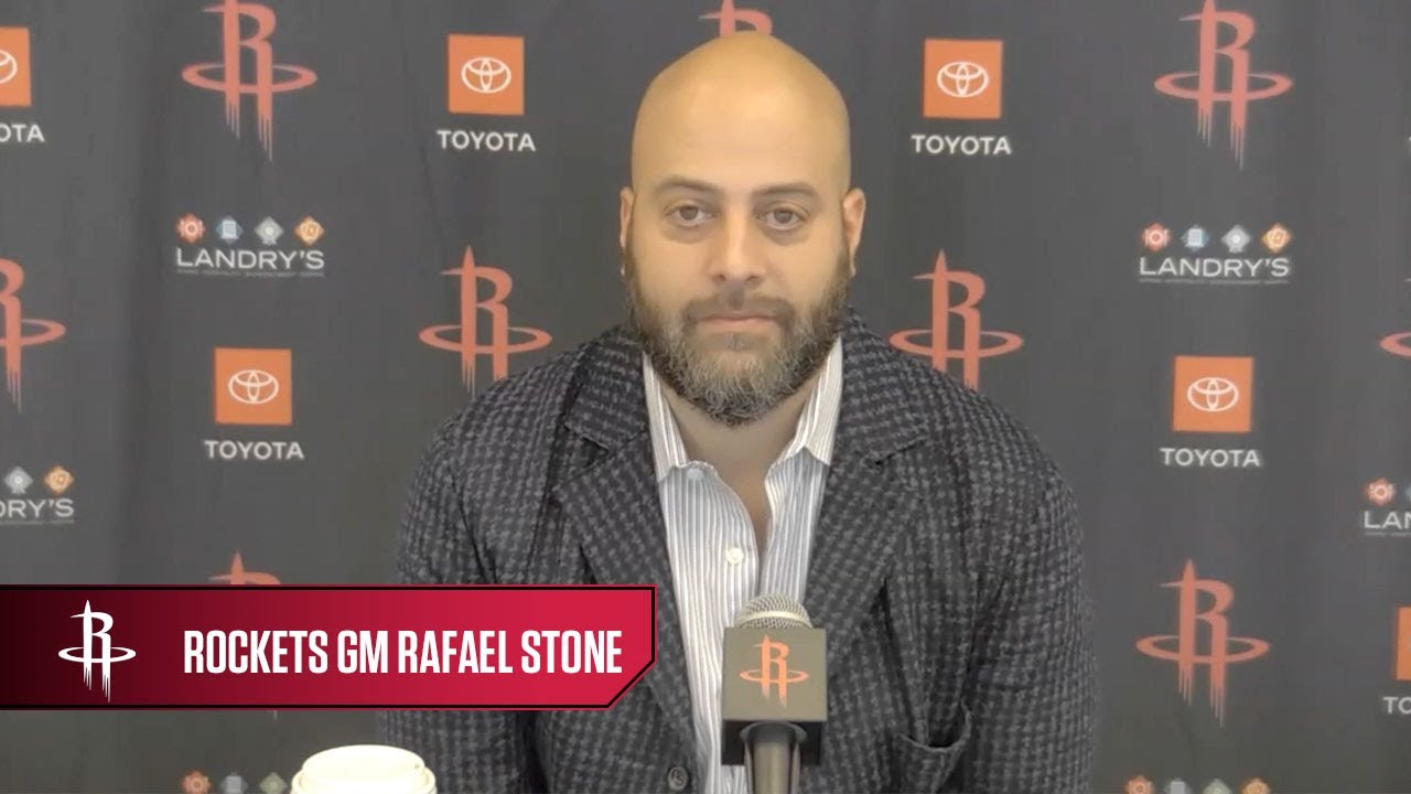 Media Availability with GM Rafael Stone l Houston Rockets - YouTube