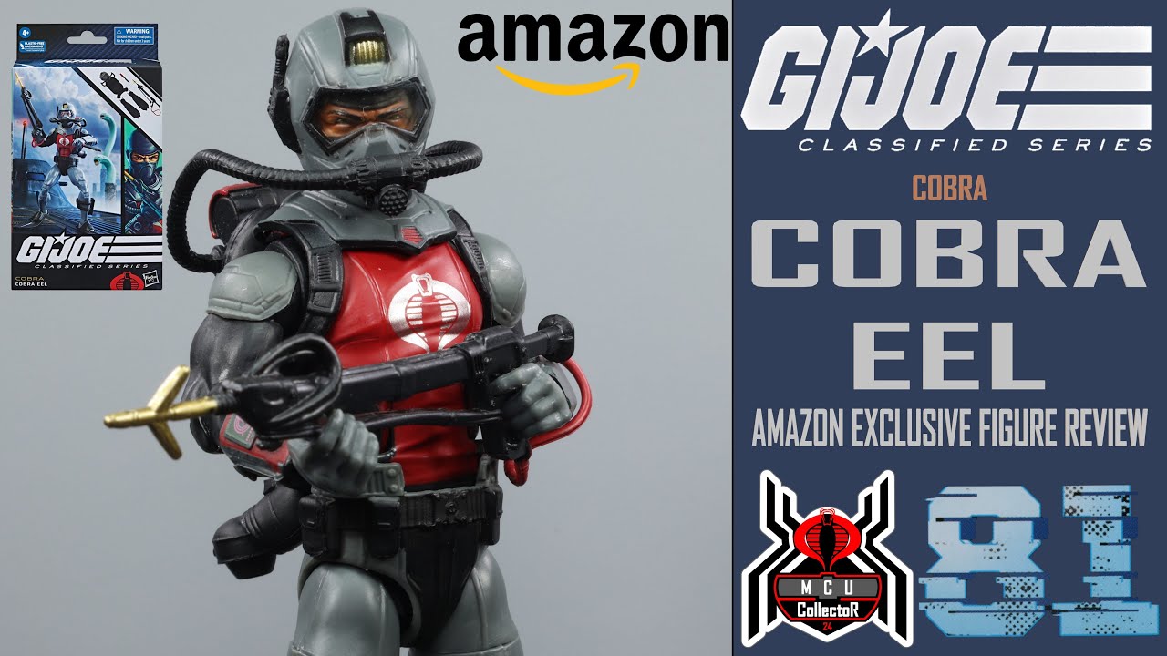 GI Joe Classified Series 81 COBRA EEL Amazon Exclusive Figure Review - YouTube
