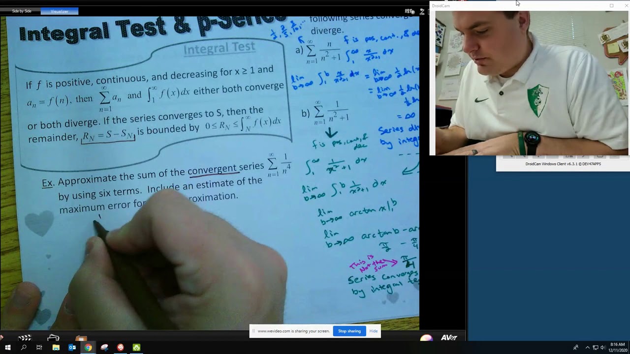 AP Calculus BC - Integral Test & p-series - YouTube