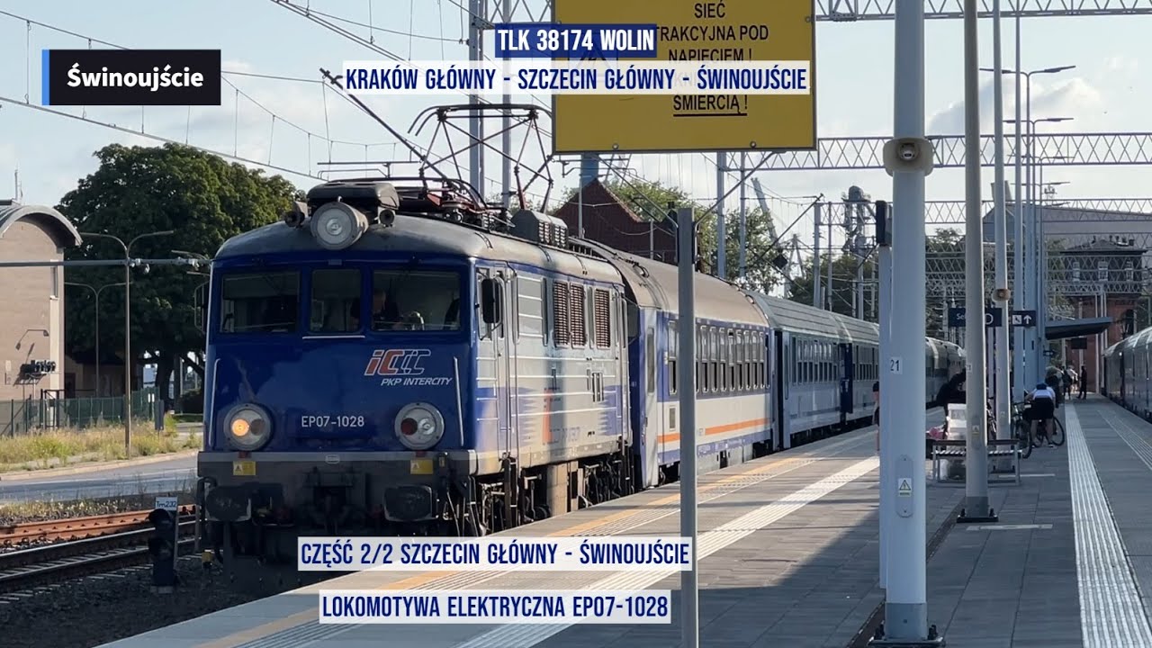 Pociąg Train TLK 38174 WOLIN Kraków Główny - Szczecin Główny ...