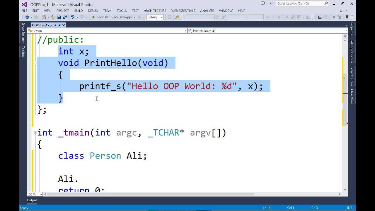 برمجة شيئية C++ lect2 -1 - YouTube