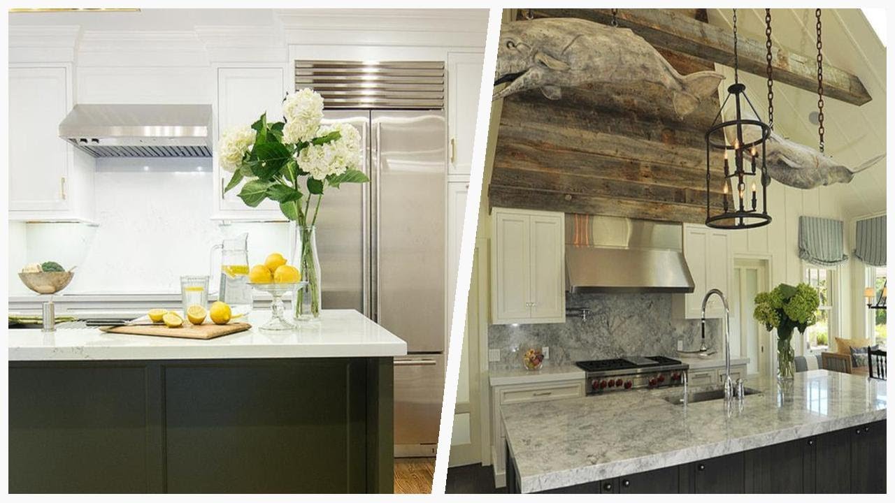 75 Green Kitchen With Stone Slab Backsplash Design Ideas You'll Love ⭐️ ...