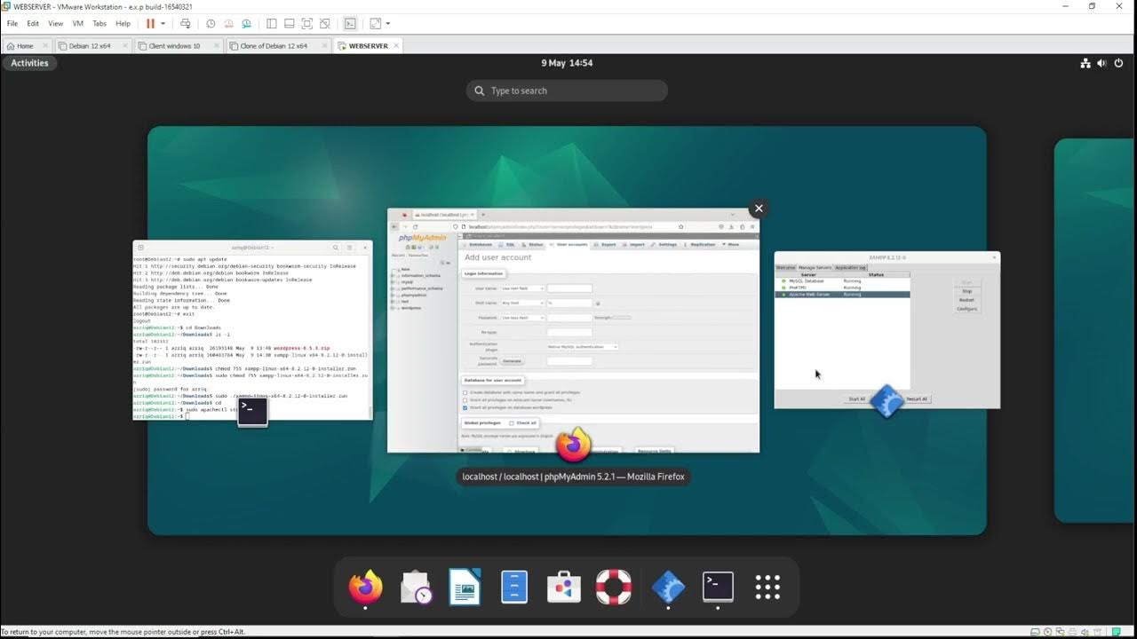 How To Install Wordpress On Debian Using XAMPP - YouTube