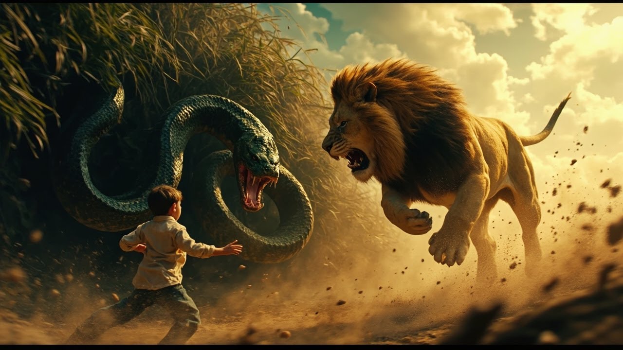 The Lion vs Snake Epic Jungle Fight - Full Animated/ cartoon - YouTube