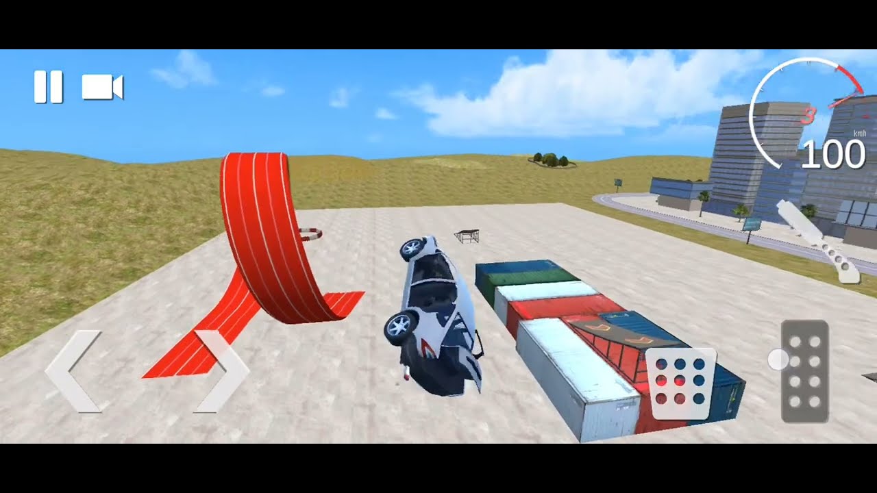 #Car ramp jump crash # ramp jump - YouTube