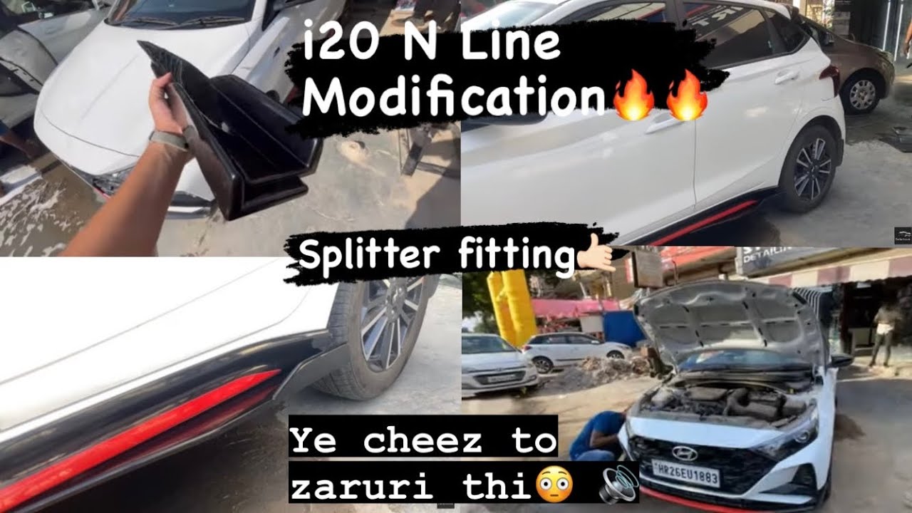 i20 N Line Modification 🔥🔥 | Spliter Fitting | New Horn 😍😍| Turbo House ...