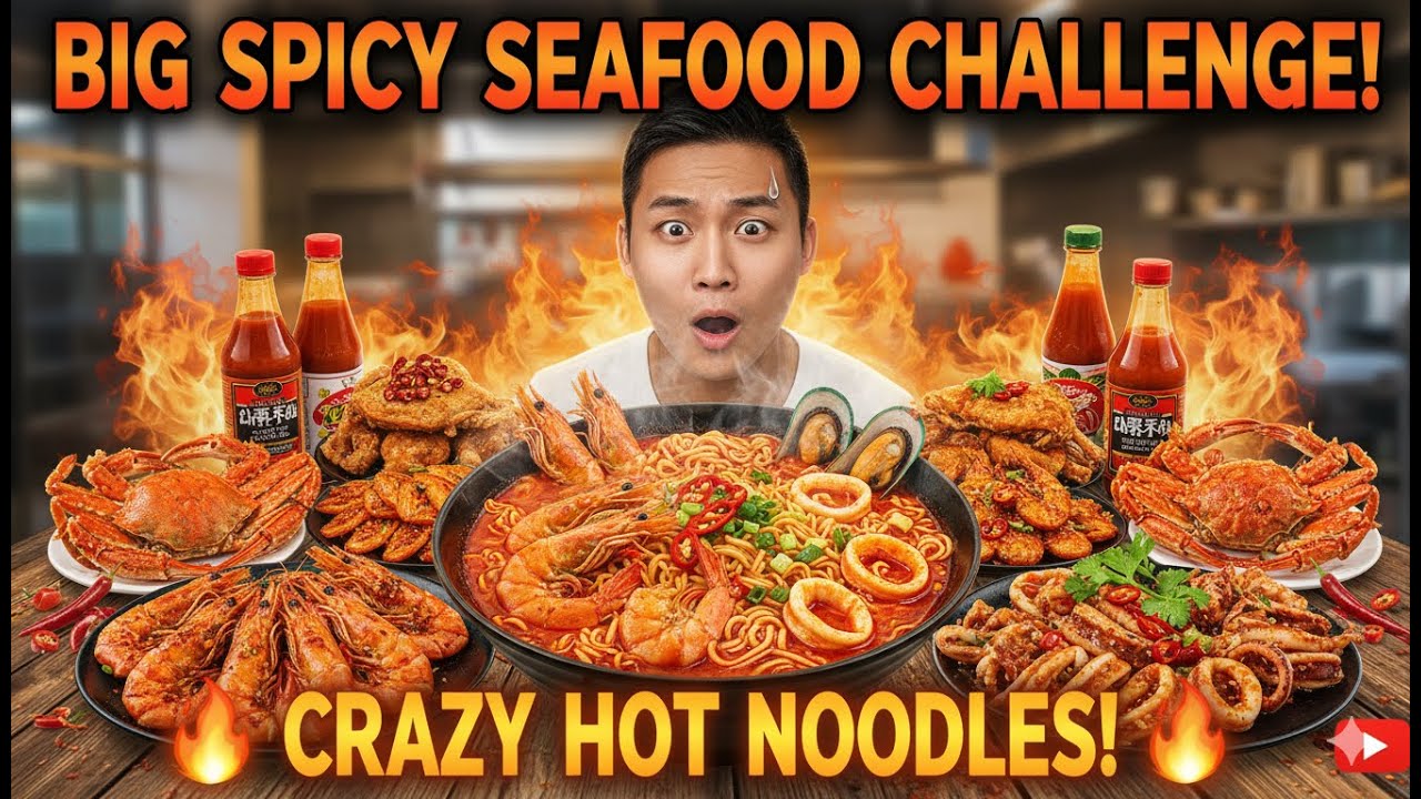 ASMR MUKBANG | Fire spicy Mushrooms, Fire Noodles, Sausages, Spam ...