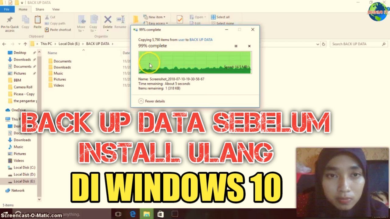 Back Up Data Sebelum Install Ulang di Windows 10 Pada Laptop ASUS Mudah ...