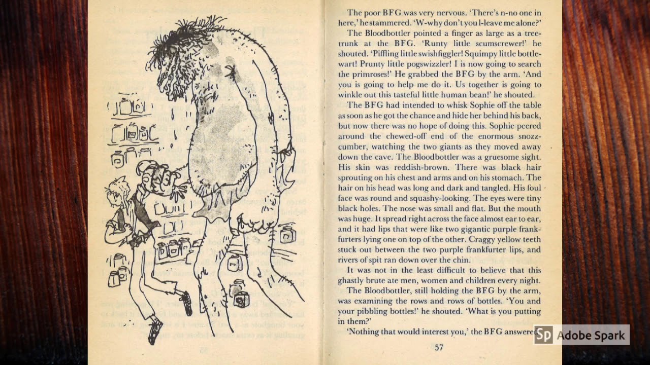 The BFG (Bloodbottler) - read by Evvy Burgess - YouTube