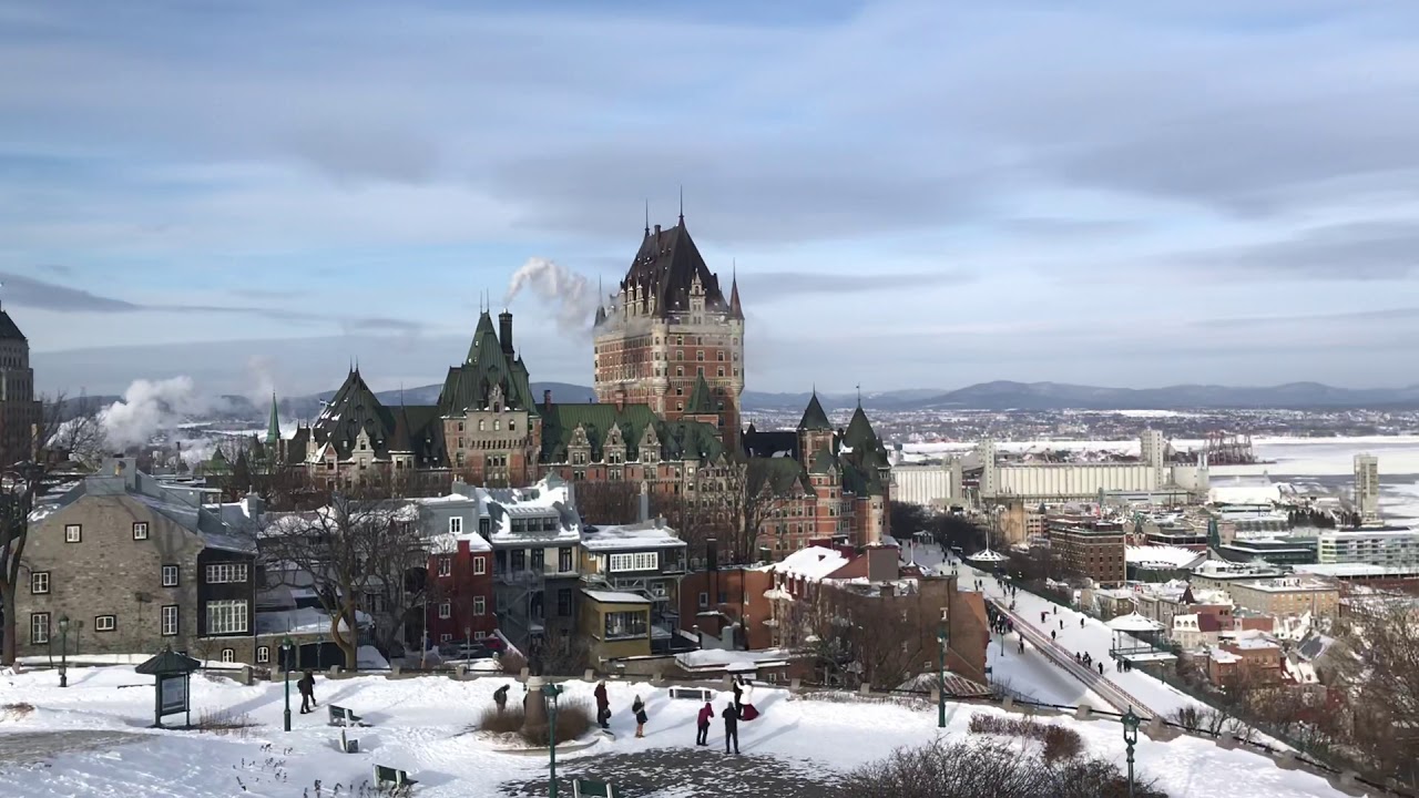 Quebec city in january - YouTube