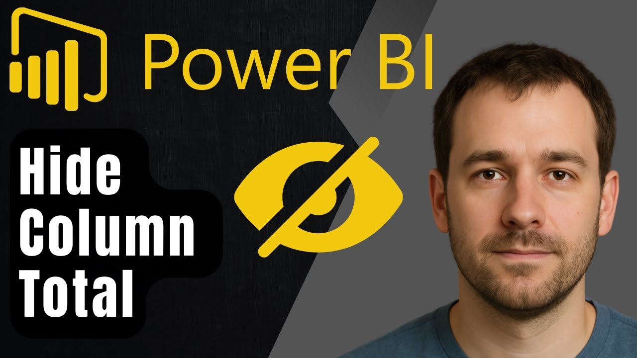 How to Hide the Total of a Single Column in a Power BI Matrix (2025 Step-by-Step Tutorial) - YouTube
