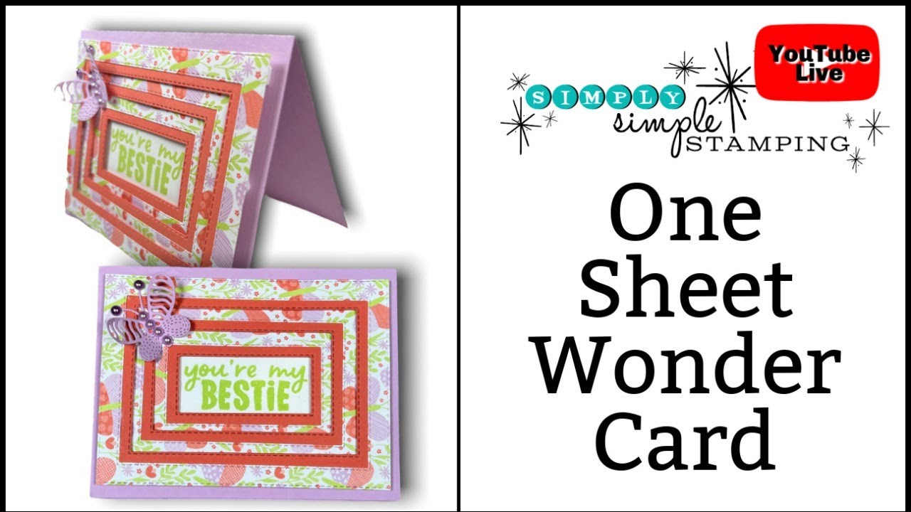 🔴 One Sheet Wonder Card: A Quick Way to Make Layered Greeting Cards ...
