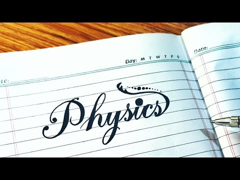 How to write ️ Physics word in beautiful and stylish calligraphy - YouTube