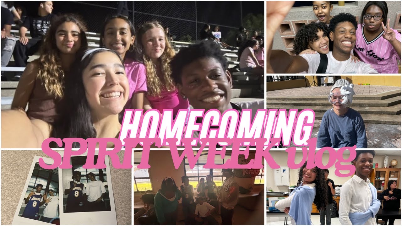 HOMECOMING SPIRIT WEEK *dress up days, activities, football game* - YouTube