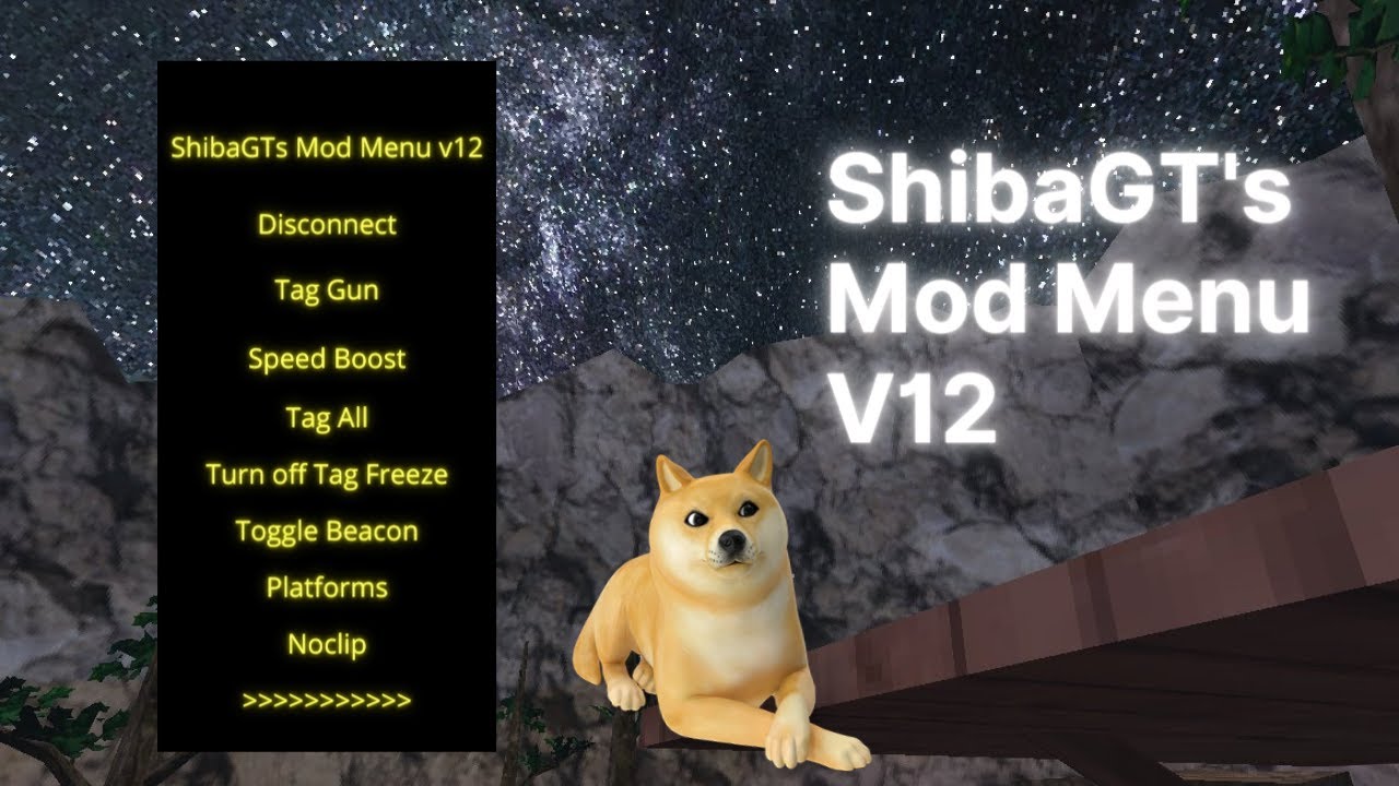 Gorilla Tag TRYING OUT SHIBAS MOD MENU V12 #gorillatag #giveaway #mods ...