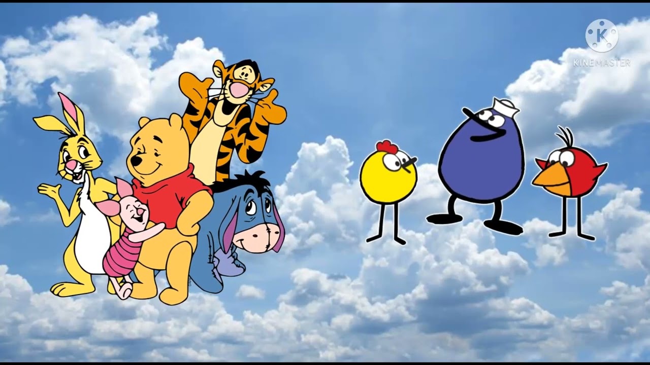 Peep Chirp Quack Pooh Piglet Tigger Rabbit Eeyore Falling Screaming ...