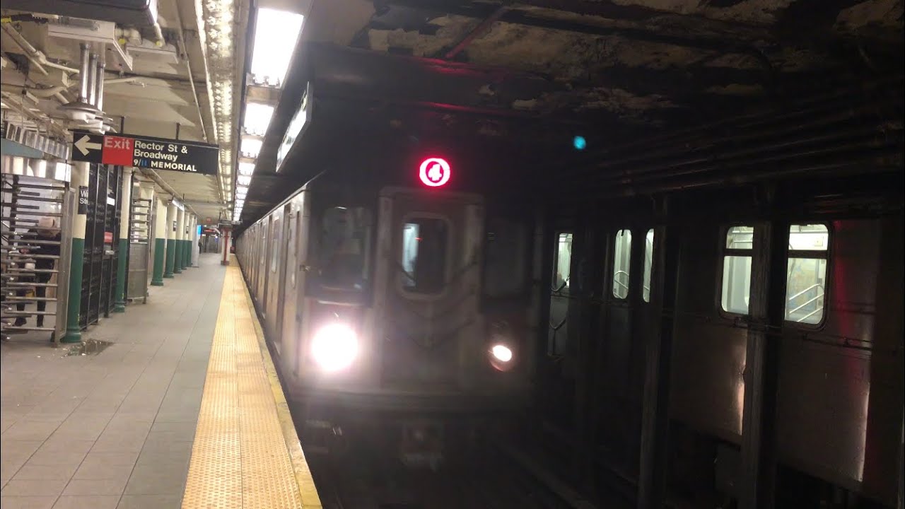 R142/R142A 4,5 Trains At Wall Street - YouTube
