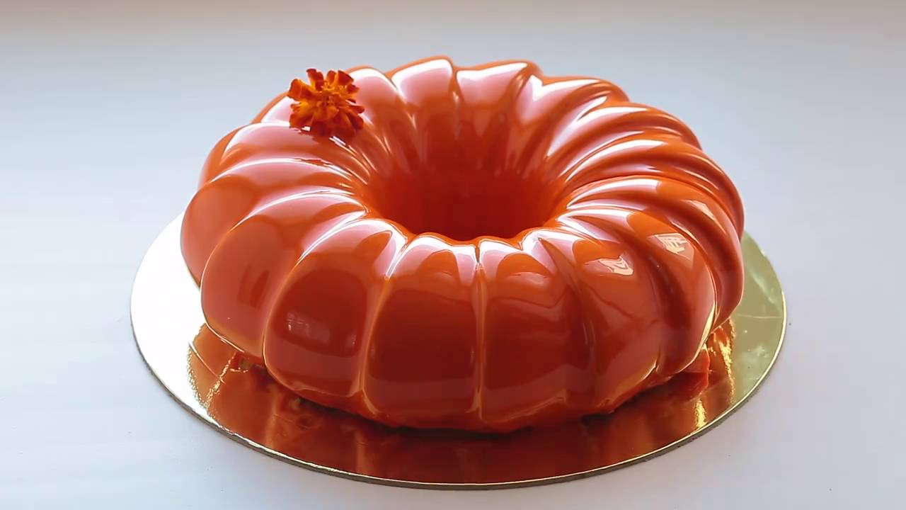 Perfect Shiny Glazed Marble Cake (by Olga Noskova) - YouTube