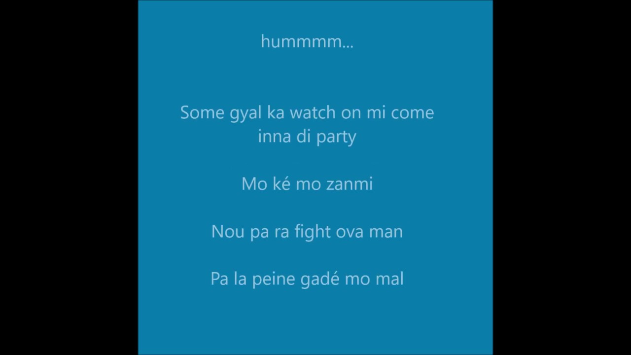 Goldn B X Ken Vybz - Fight Ova Man (lyrics) - YouTube