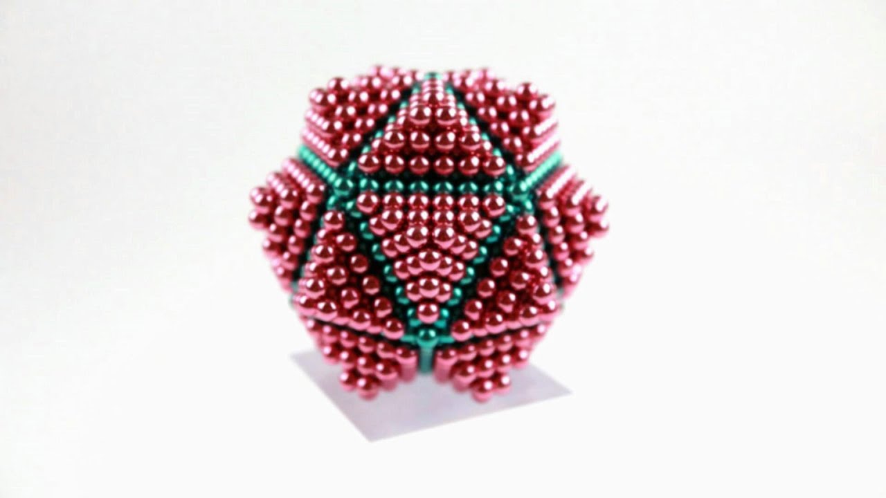 Tutorial DIY use magnetic balls to make icosahedron embroidery spheres ...