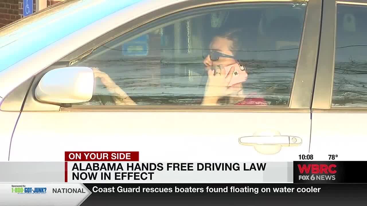 Alabama hands free driving law now in effect - YouTube
