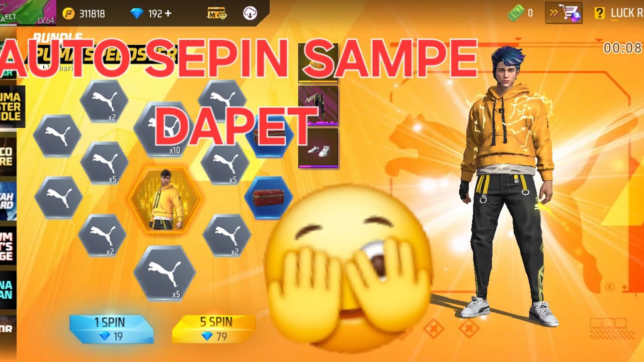 SPIN BUNDLE PUMA SPEEDESTER TERBARU FREE FIRE 2024 kalian dapet berapa ...