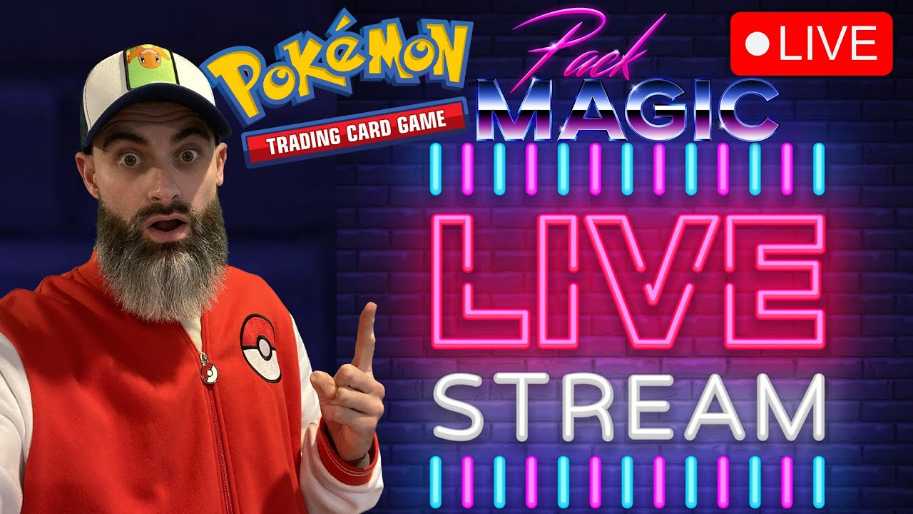 LIVE POKEMON TRADING CARD OPENING Pack Magic - YouTube
