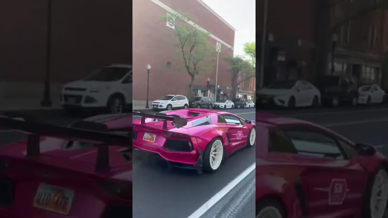 STRADMAN SPOTTED IN NEW JERSEY! | widebody pink aventador! | #shorts ...