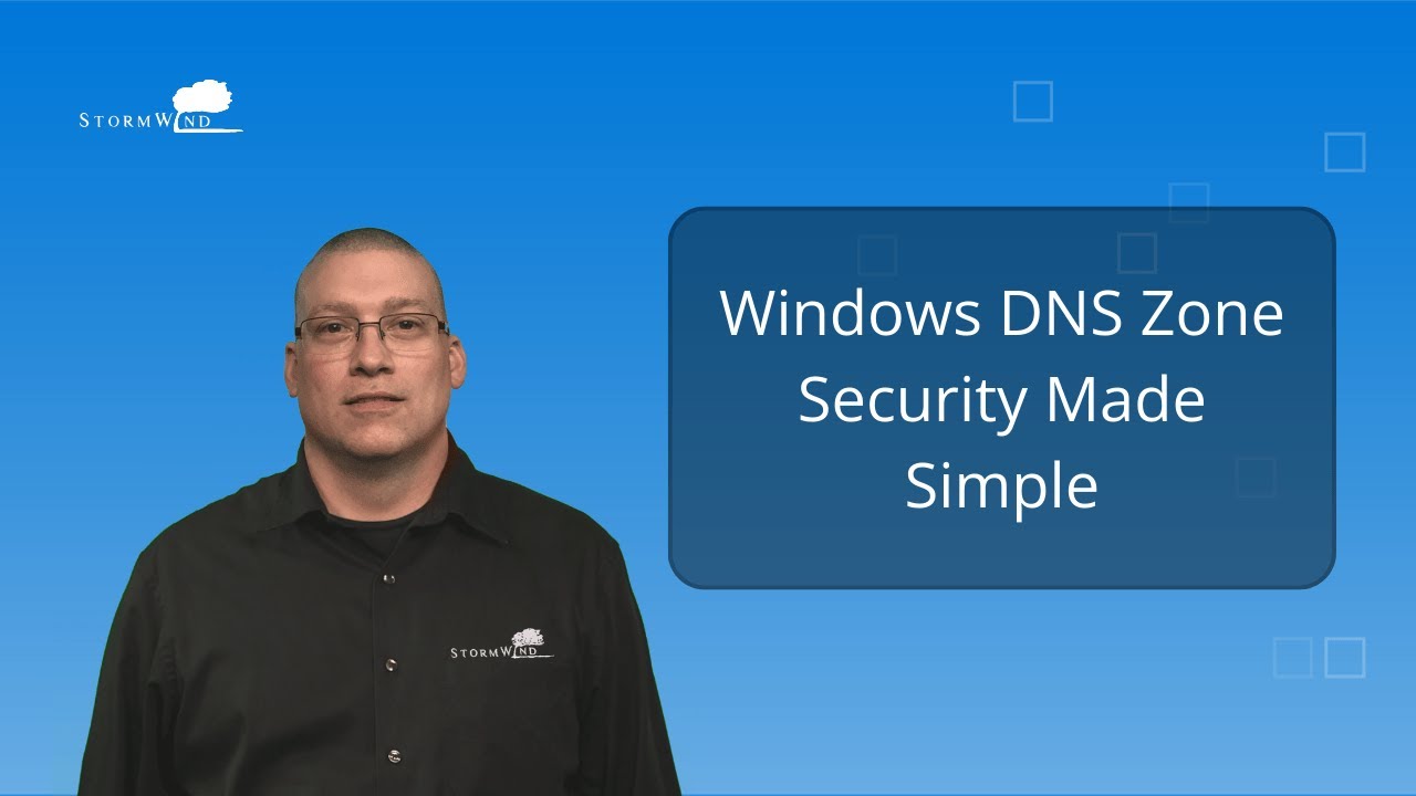 Windows DNS Zone Security Made Simple - YouTube